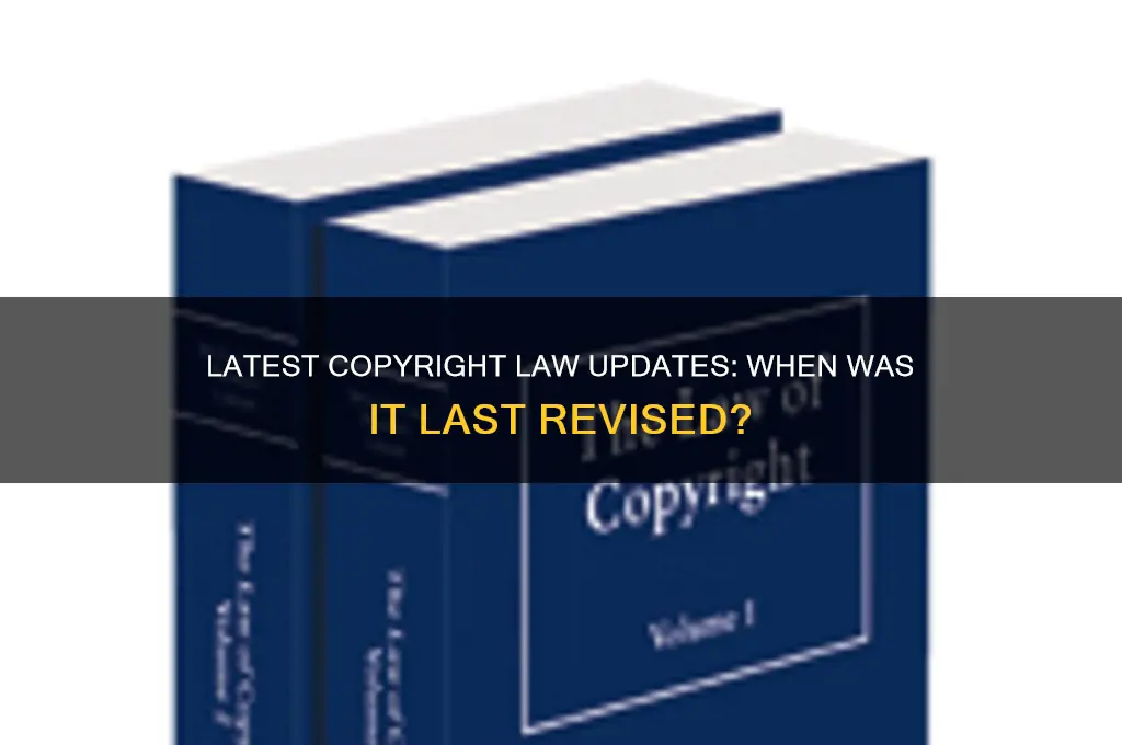 Latest Copyright Law Updates: When Was It Last Revised? | LawShun