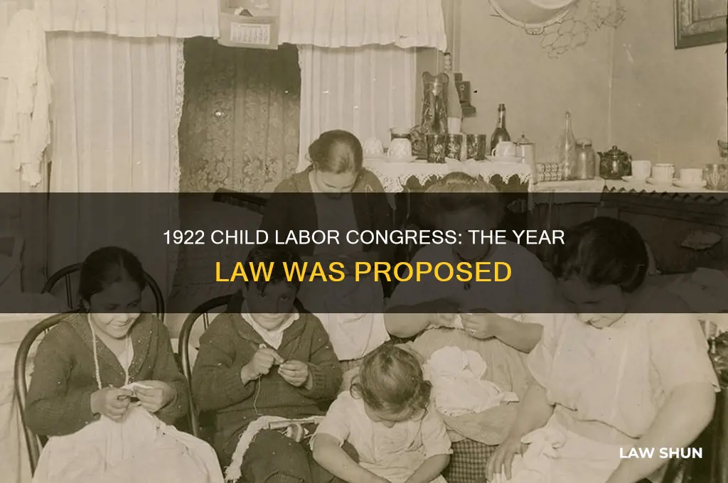 1922 Child Labor Congress: The Year Law Was Proposed | LawShun