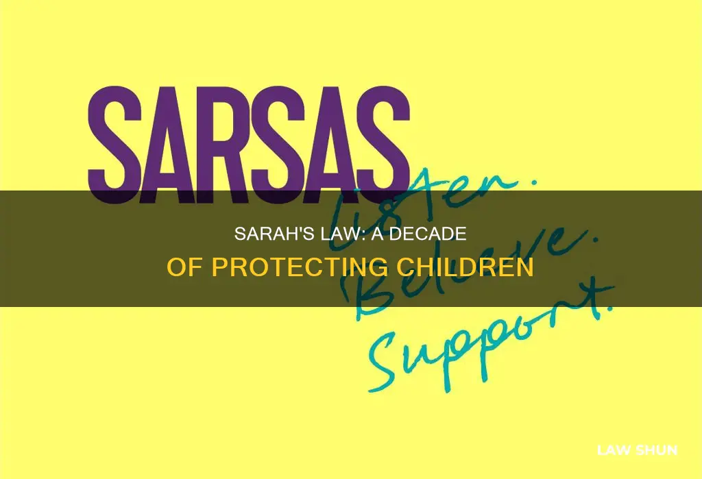 Sarah's Law: A Decade Of Protecting Children | LawShun