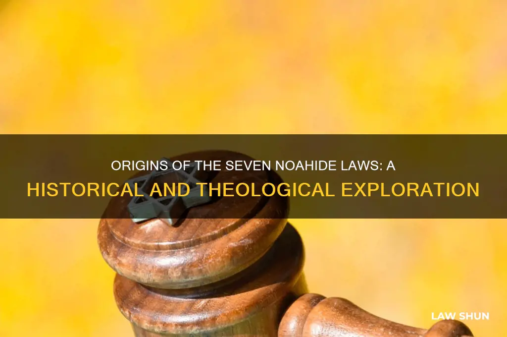 Origins Of The Seven Noahide Laws: A Historical And Theological ...