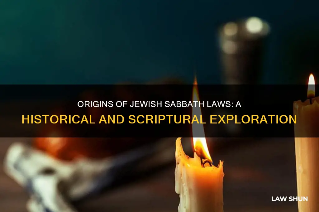 Origins Of Jewish Sabbath Laws: A Historical And Scriptural Exploration ...