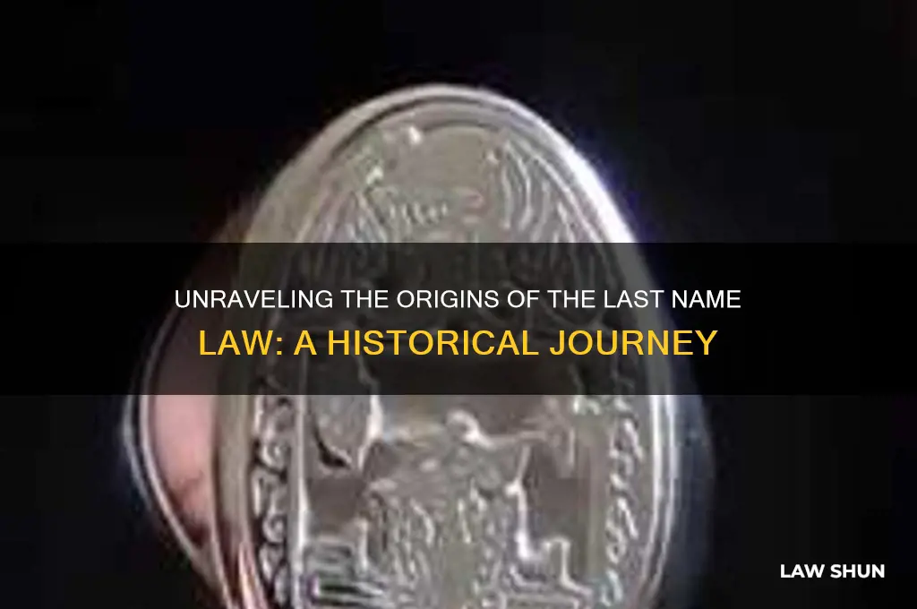Unraveling The Origins Of The Last Name Law: A Historical Journey | LawShun