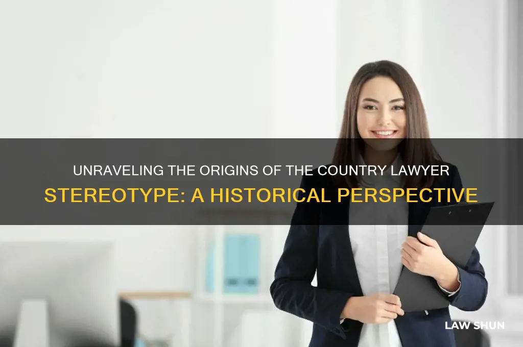 Unraveling The Origins Of The Country Lawyer Stereotype: A Historical ...