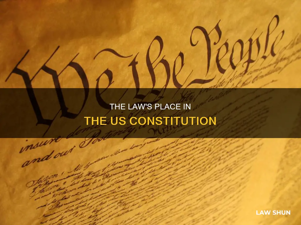 The Law's Place In The Us Constitution | LawShun