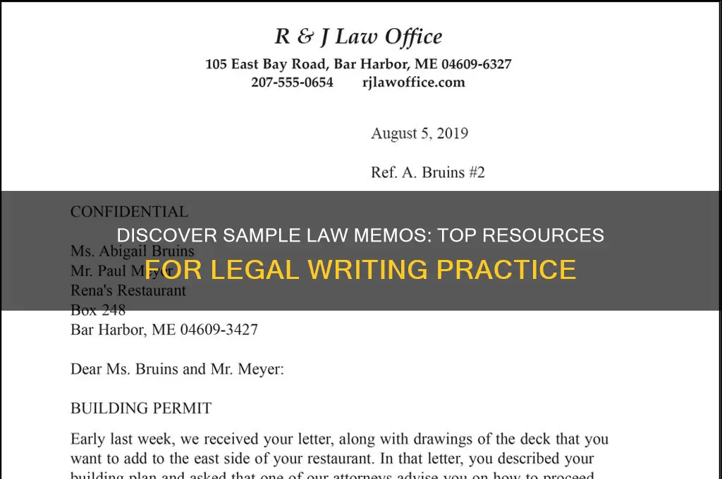 Discover Sample Law Memos: Top Resources For Legal Writing Practice ...