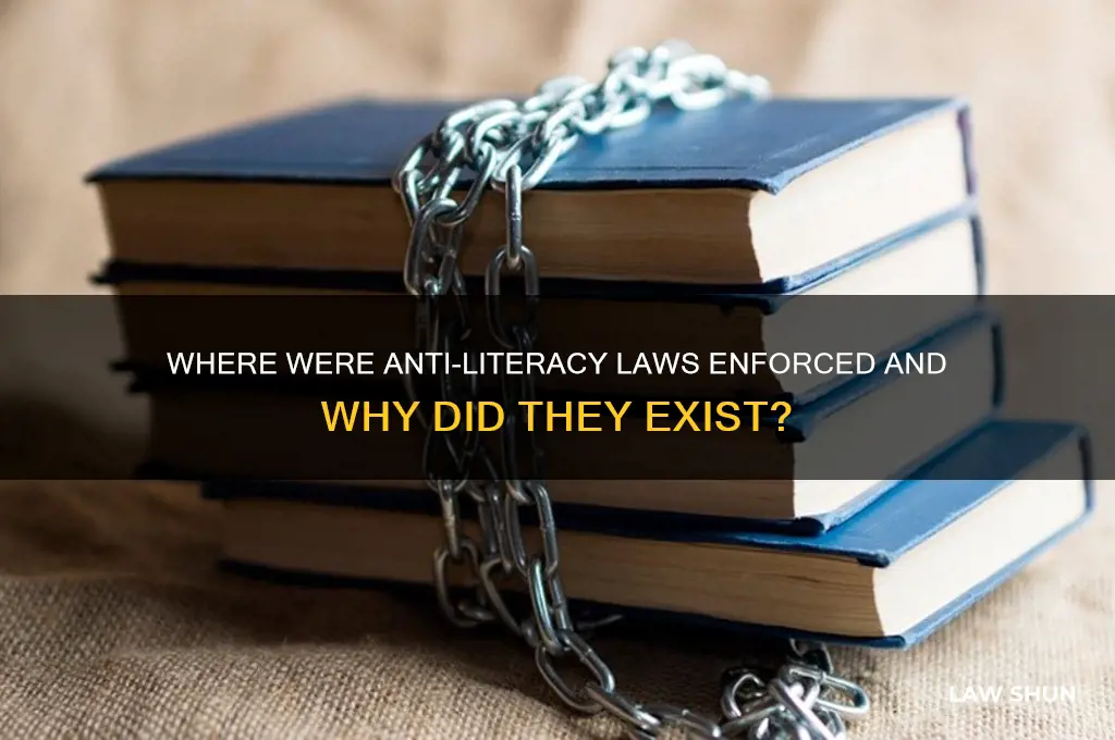Where Were Anti-Literacy Laws Enforced And Why Did They Exist? | LawShun