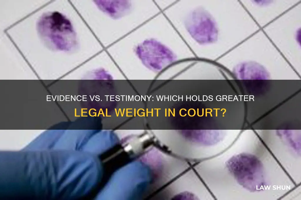 Evidence Vs. Testimony: Which Holds Greater Legal Weight In Court ...