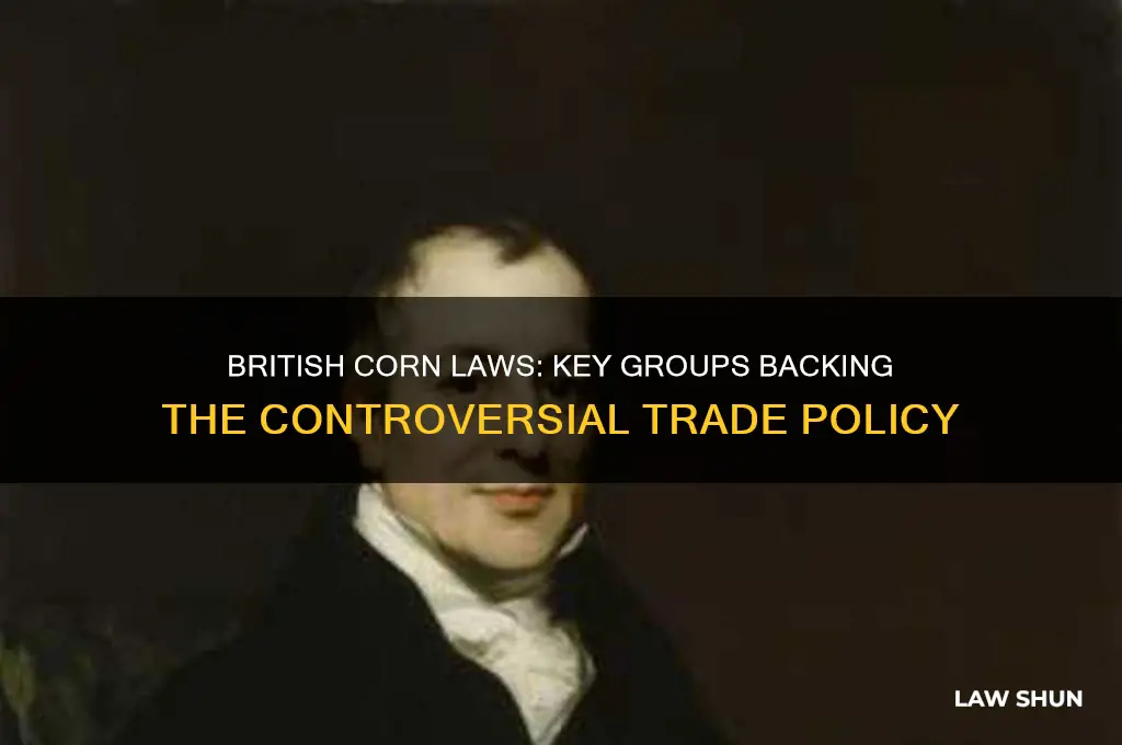 British Corn Laws: Key Groups Backing The Controversial Trade Policy ...