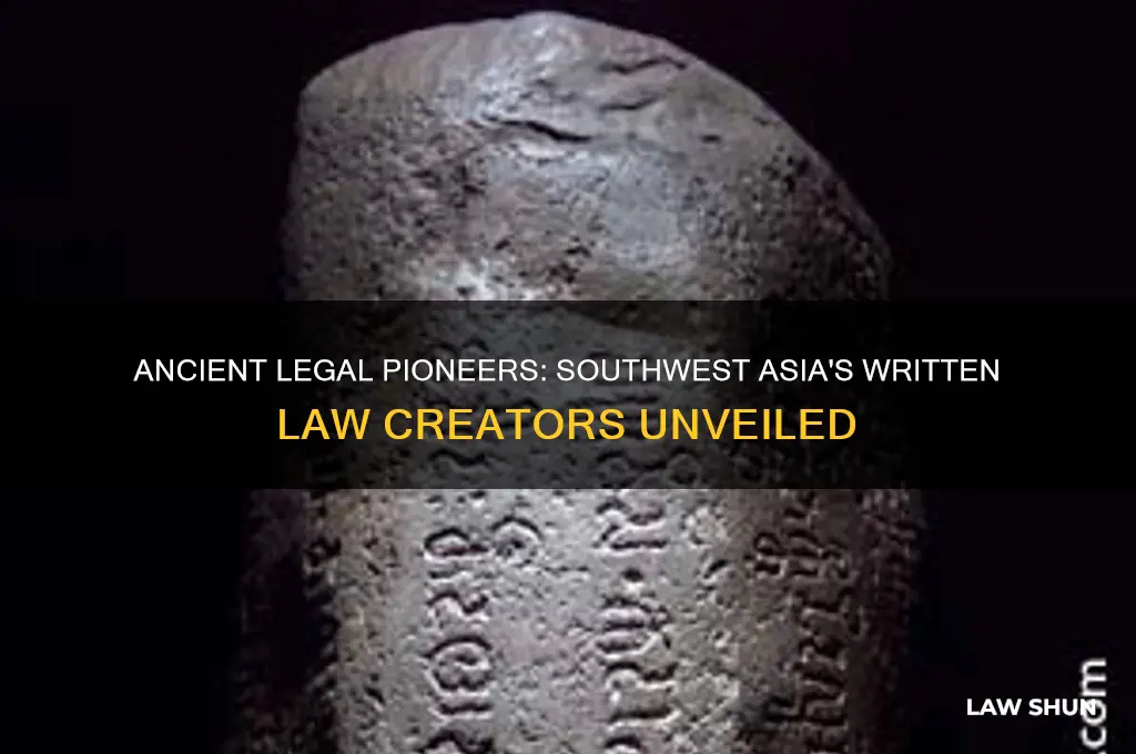 Ancient Legal Pioneers: Southwest Asia's Written Law Creators Unveiled ...