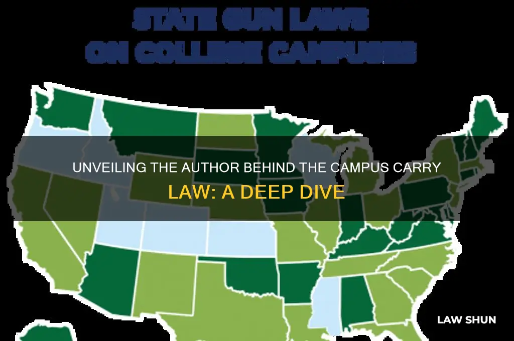 Unveiling The Author Behind The Campus Carry Law: A Deep Dive | LawShun