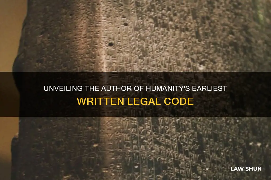 Unveiling The Author Of Humanity's Earliest Written Legal Code | LawShun