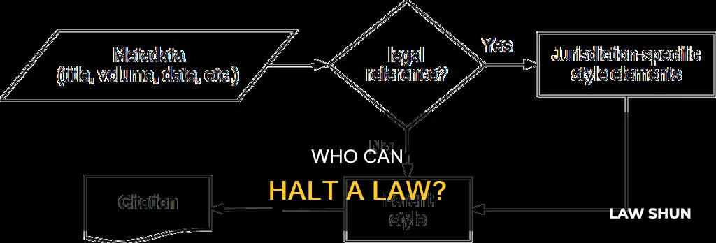 Who Can Halt A Law? | LawShun