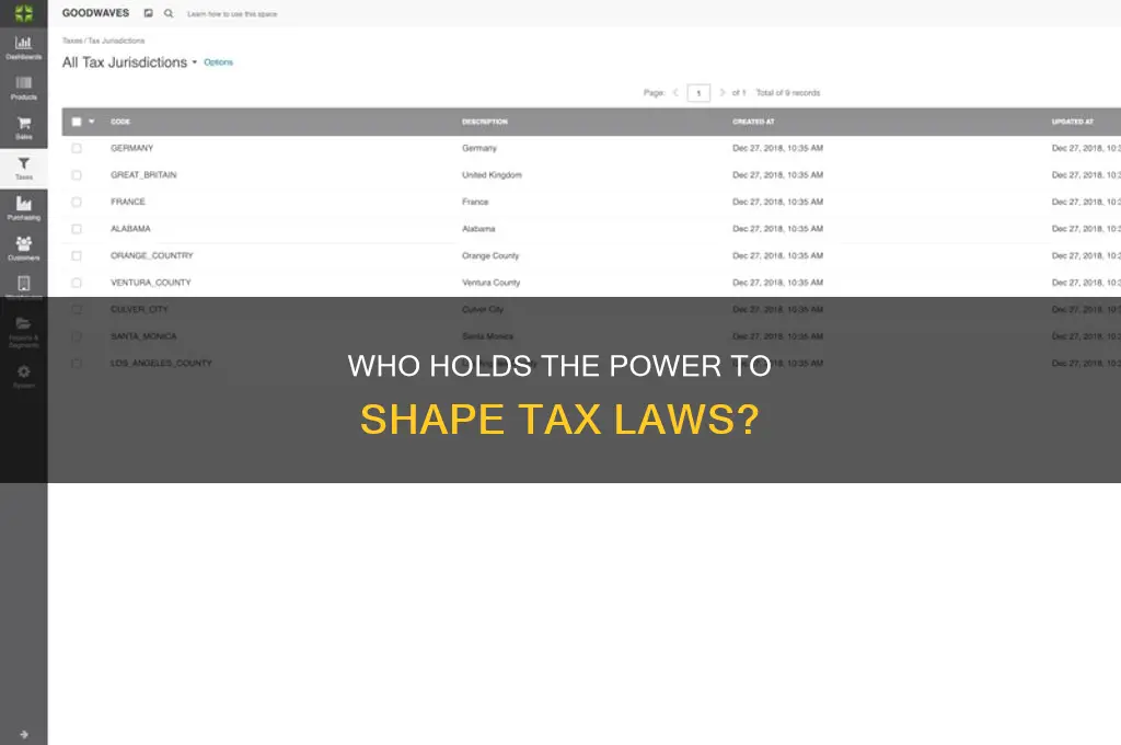 Who Holds The Power To Shape Tax Laws? | LawShun