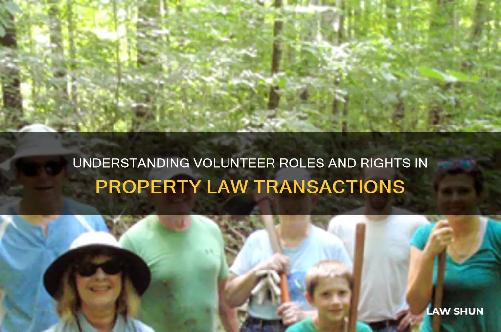 Understanding Volunteer Roles And Rights In Property Law Transactions ...