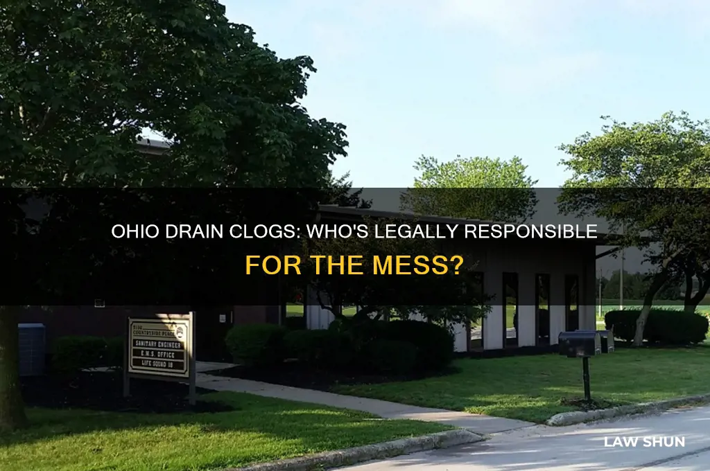 Ohio Drain Clogs: Who's Legally Responsible For The Mess? | LawShun
