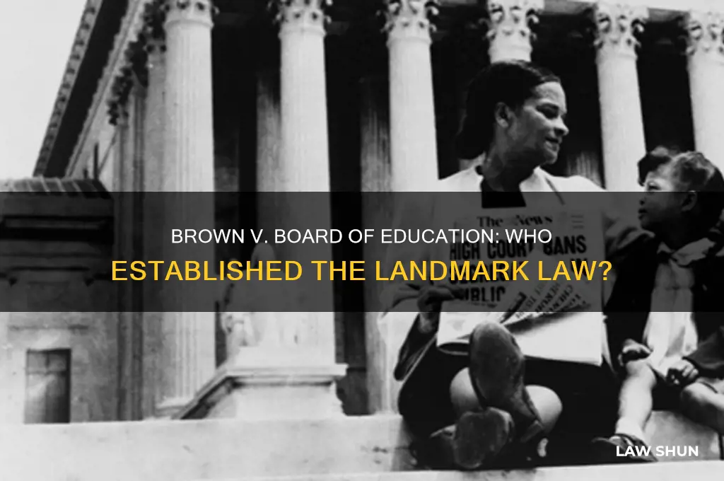 Brown V. Board Of Education: Who Established The Landmark Law? | LawShun