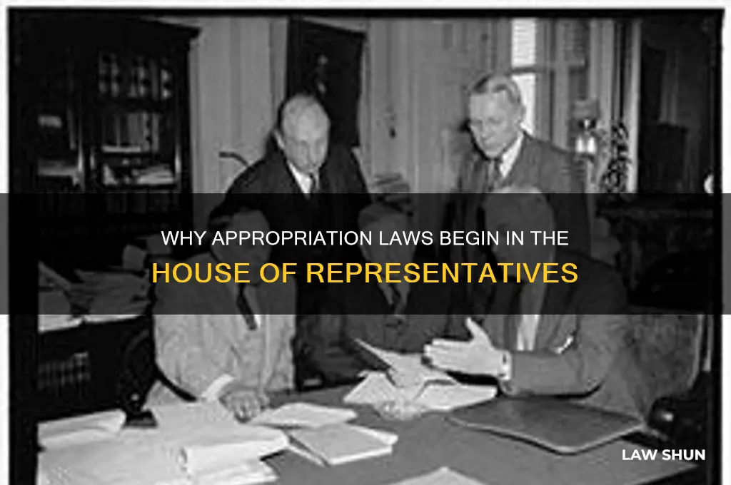 Why Appropriation Laws Begin In The House Of Representatives | LawShun