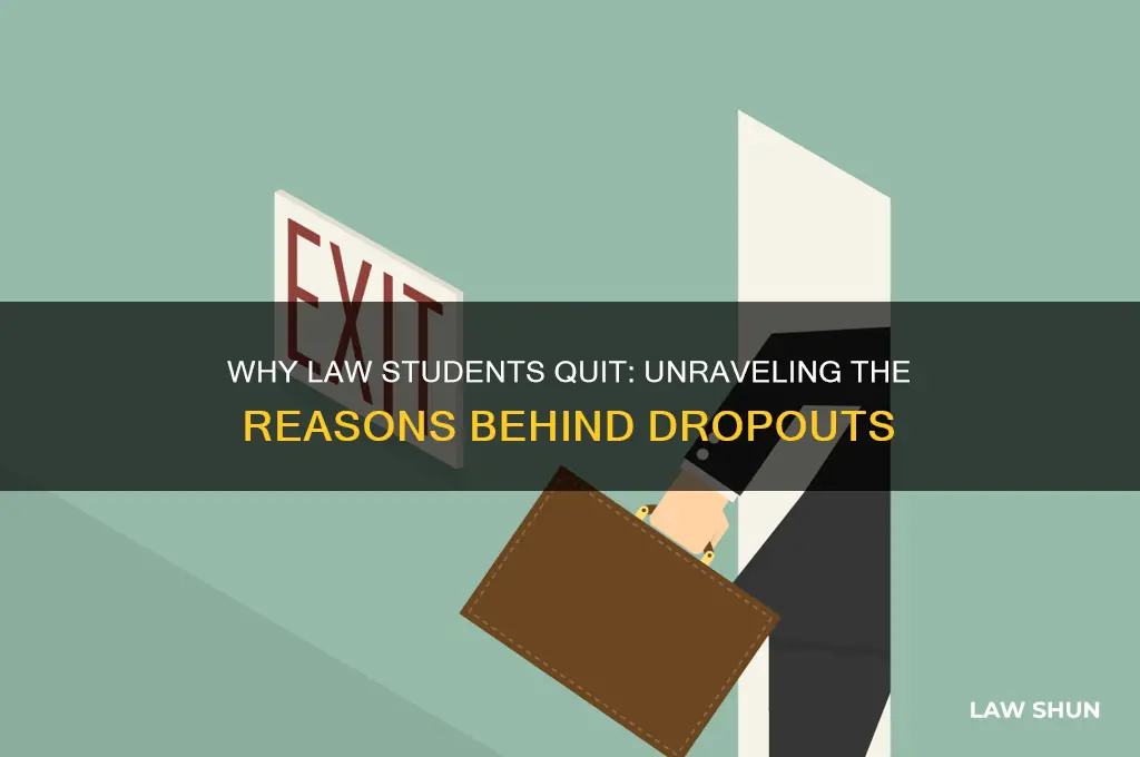 Why Law Students Quit: Unraveling The Reasons Behind Dropouts | LawShun