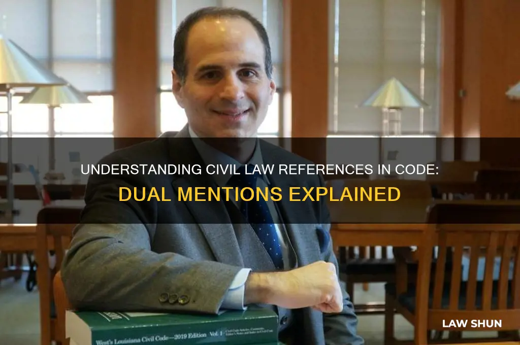 Understanding Civil Law References In Code: Dual Mentions Explained ...