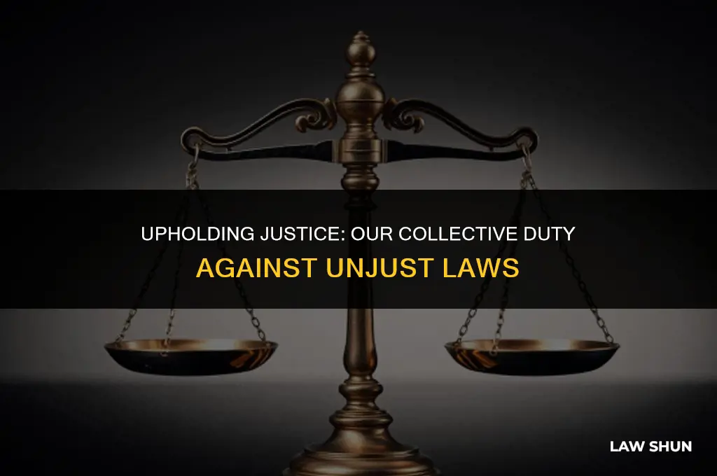 Upholding Justice: Our Collective Duty Against Unjust Laws | LawShun
