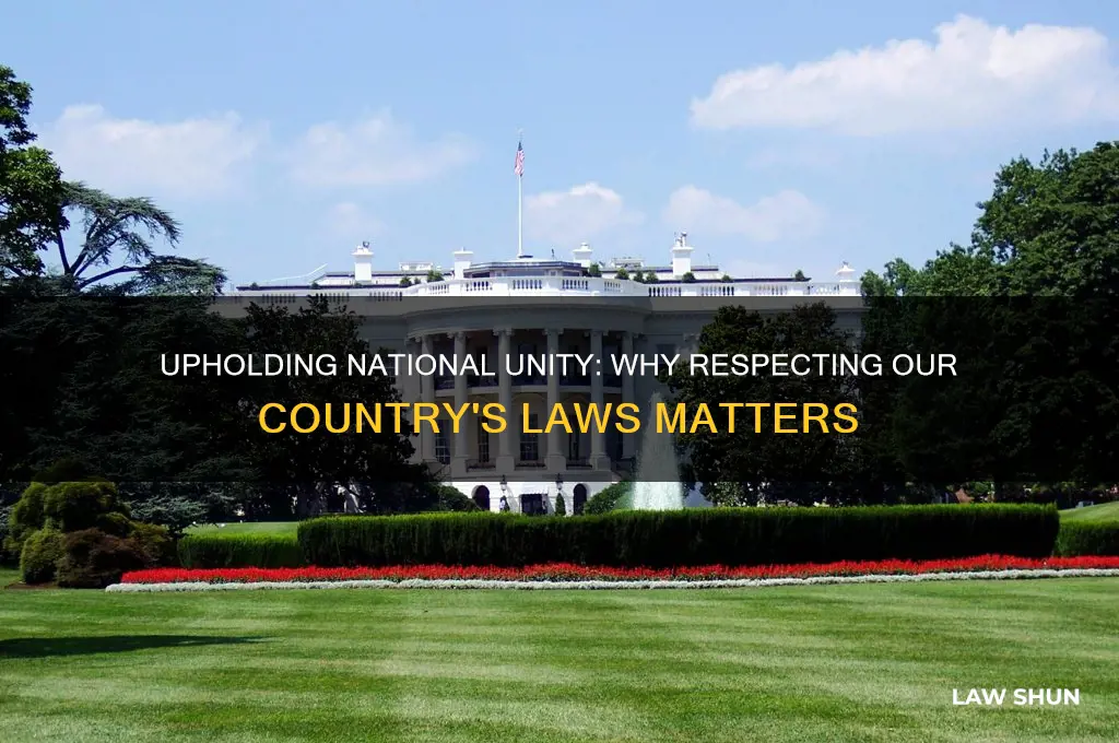 Upholding National Unity: Why Respecting Our Country's Laws Matters ...