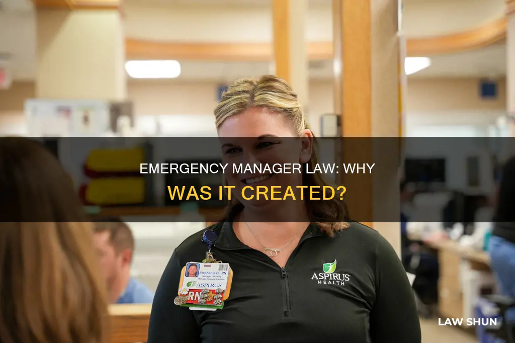 Emergency Manager Law: Why Was It Created? | LawShun