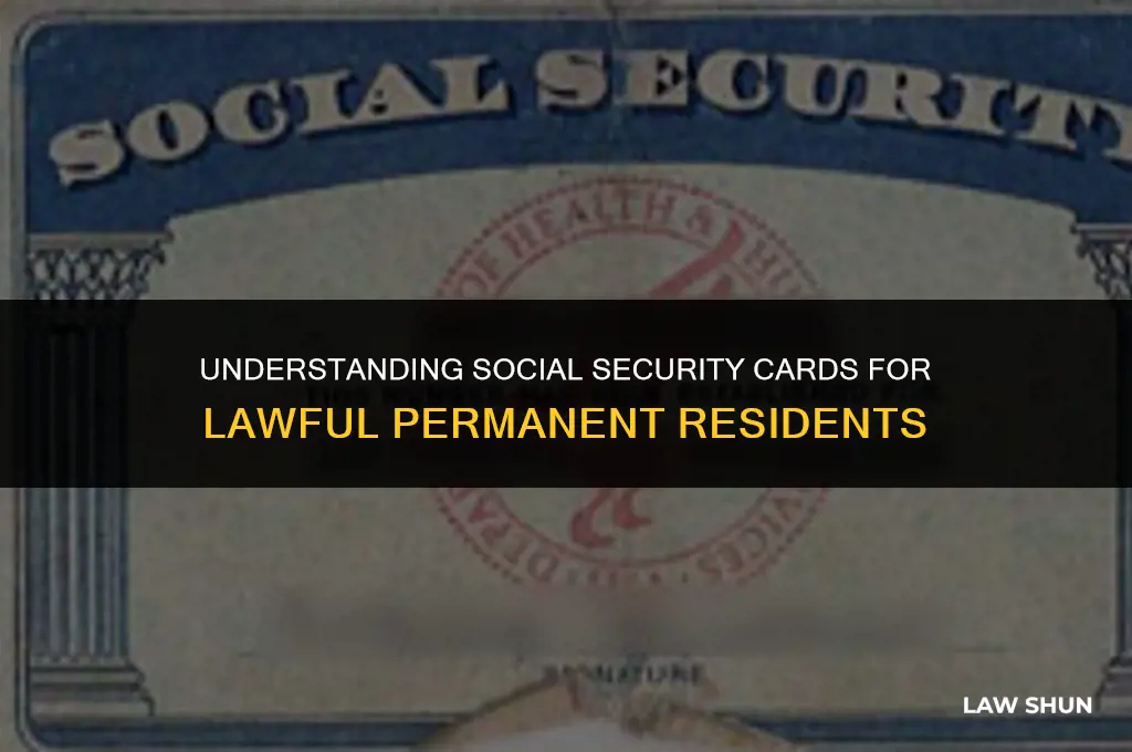 Understanding Social Security Cards For Lawful Permanent Residents ...